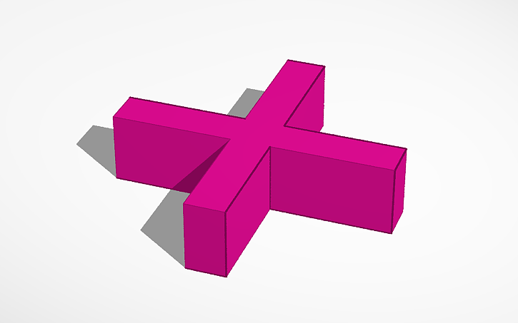 3D design plus symbol - Tinkercad