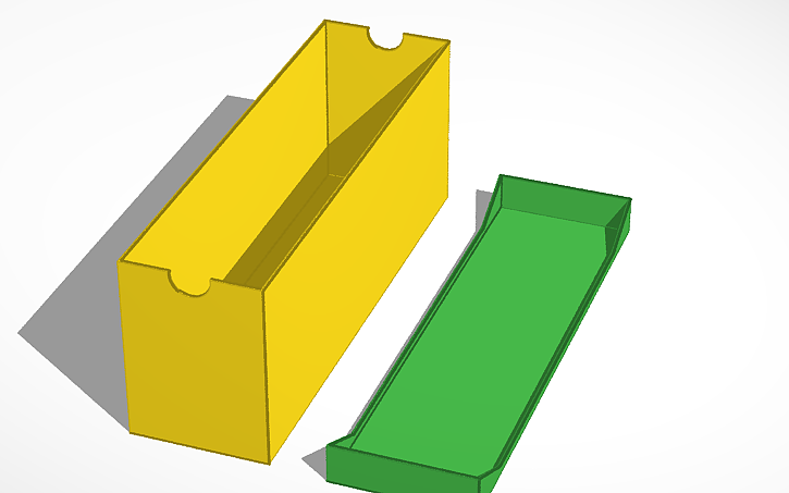 3D design 250mm Trading Card Box - Tinkercad