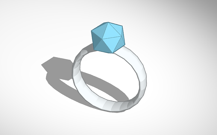 3D design Diamond Ring | Tinkercad