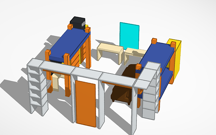 3d Design 2023 24 Dorm Setup Tinkercad