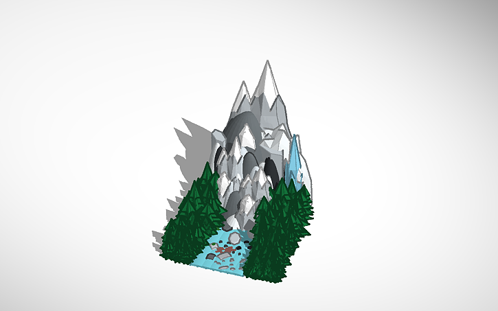 3D design Outdoor scenery - Tinkercad