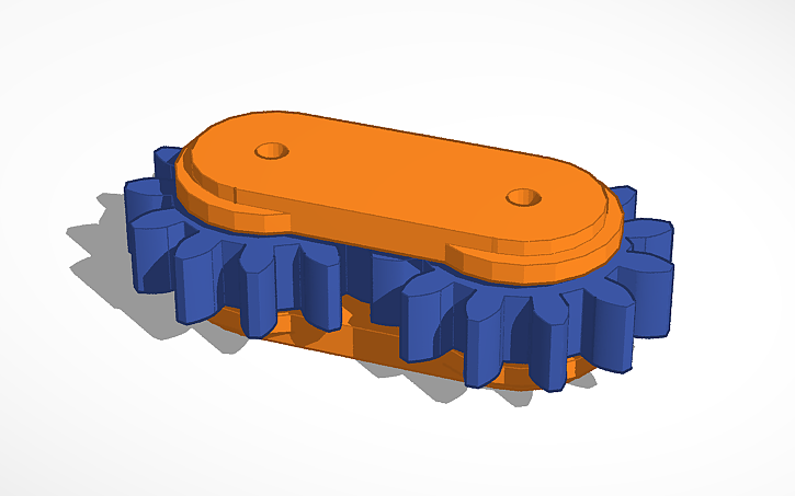 3D design fidget gears (print in place) - Tinkercad