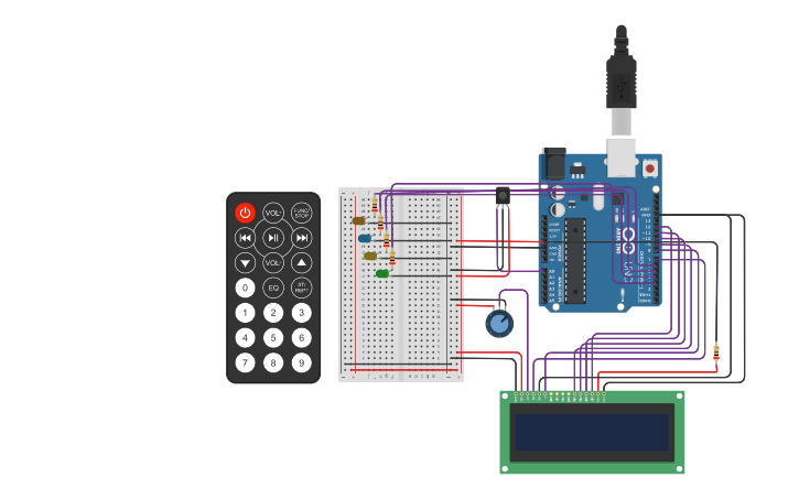 Circuit Design Iot Based Home Automation Using Remote Control Tinkercad