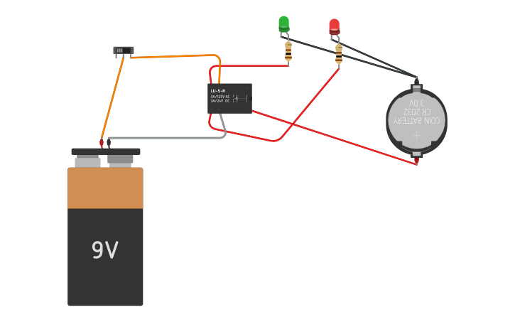 Circuit design Using Relay - Tinkercad