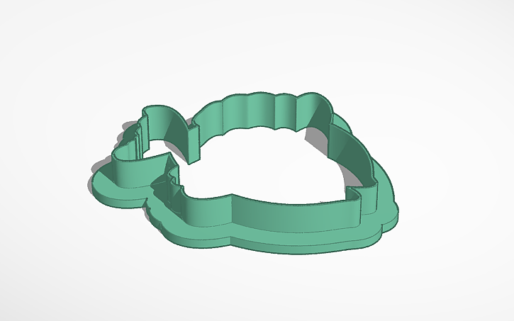 3D design Fish Cookie Cutter - Tinkercad