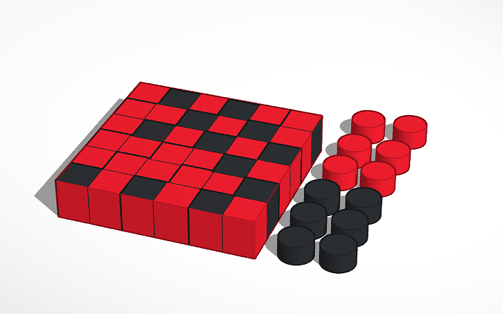 3D design Mega Checkers | Tinkercad
