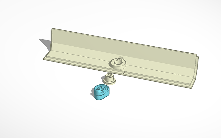 3D design Amiga 500 Expansion Cover Screw Latch | Tinkercad