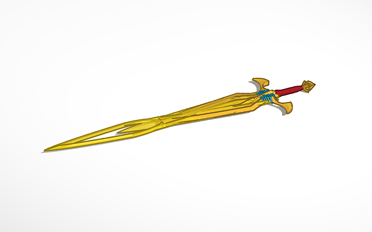 3D design pokemon sword - Tinkercad