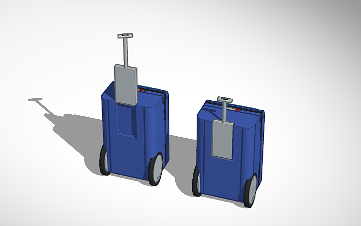 3D design luggage bags - Tinkercad