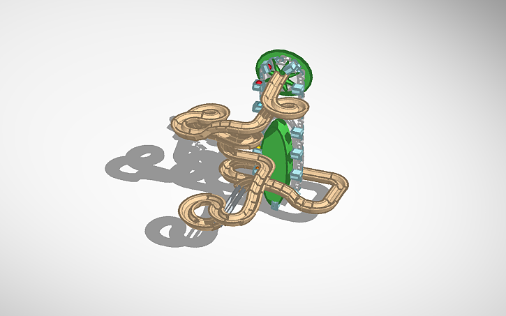 3D design ball return track 2 - Tinkercad