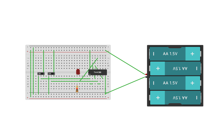Circuit design OR GATE | Tinkercad