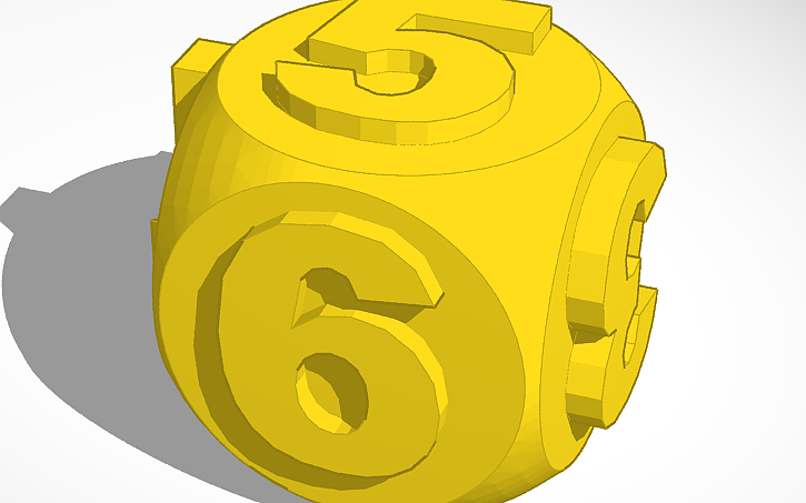 3D design dice | Tinkercad
