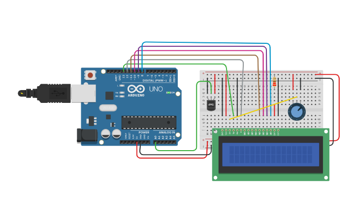 Circuit design Temperatura - Tinkercad