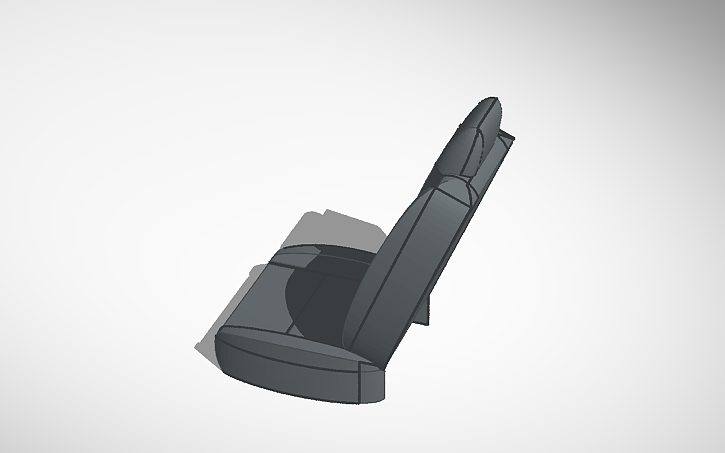 3D design Realistic Car Seat - Tinkercad