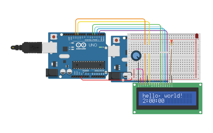 Circuit Design Simple Timer Tinkercad