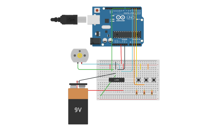 Circuit design actividad n°4 | Tinkercad