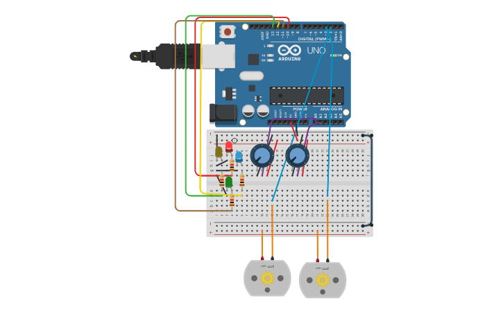 Circuit Design Led Potentiometer Tinkercad