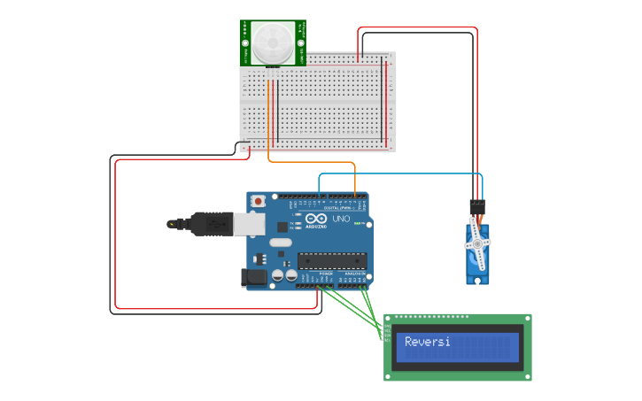 Circuit Design Parking System Tinkercad 