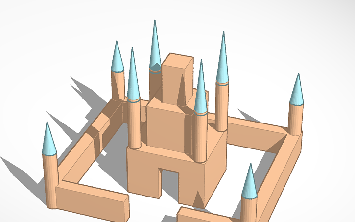 3D design Castle - Tinkercad