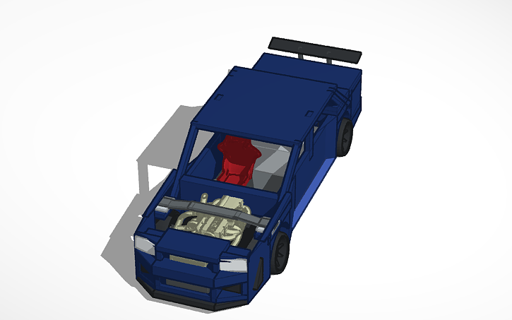 3D design Nissan Skyline R34 GT-T - Tinkercad