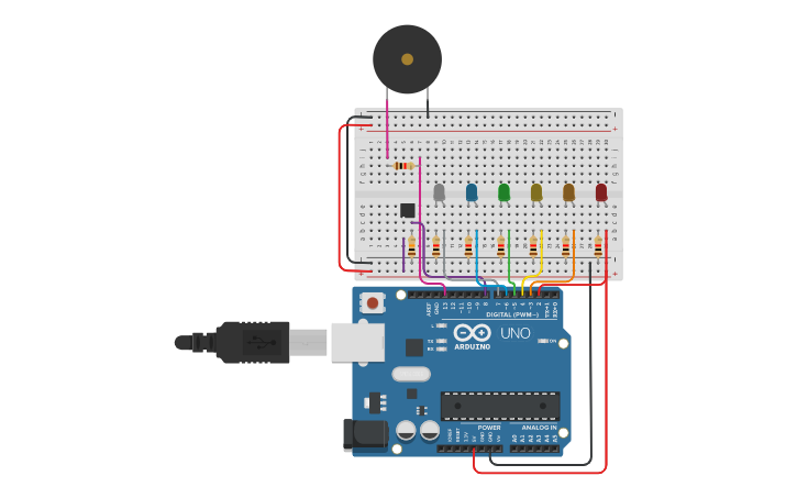 Circuit design Countdown Timer - Tinkercad