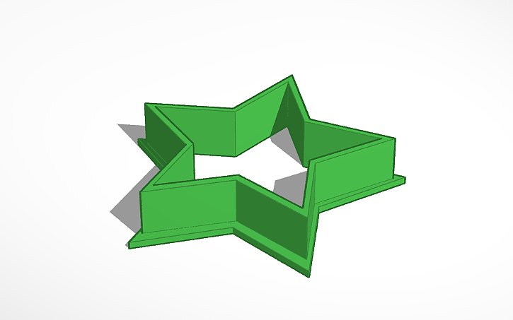 3D design cookie cutter - Tinkercad