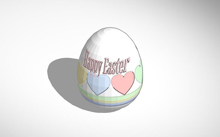3D design Easter Egg - Tinkercad