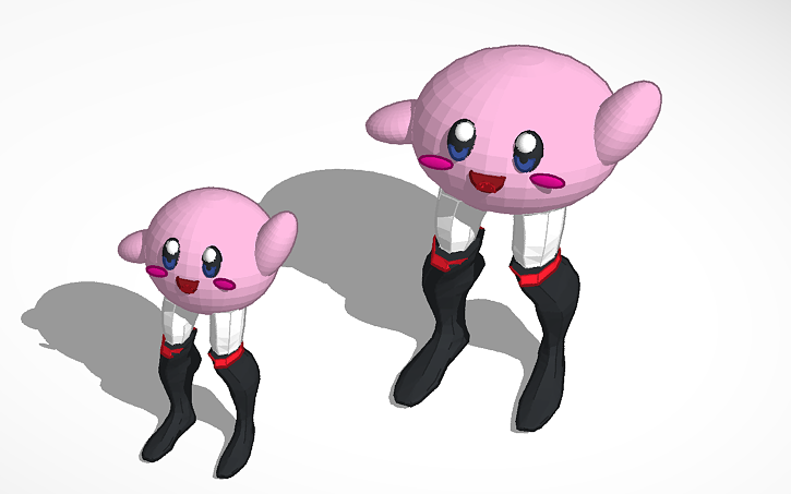 3D design kirby with legs | Tinkercad