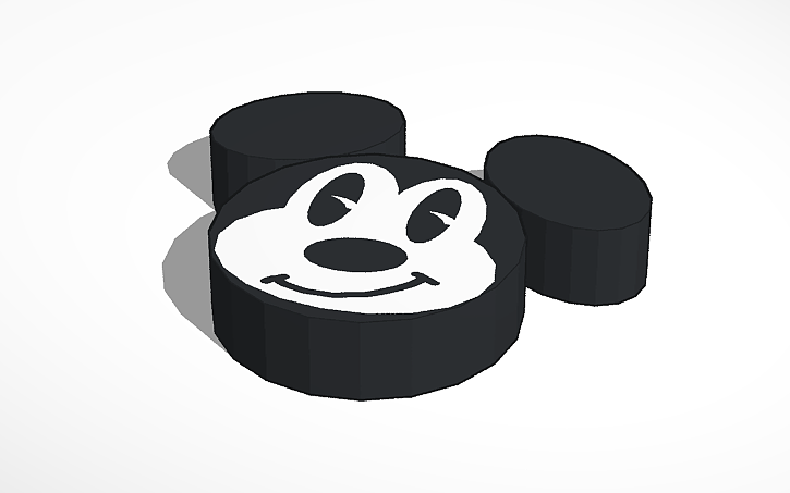 3D design Mickey Mouse | Tinkercad