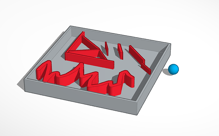 3D design Copy of Ball Maze Template | Tinkercad