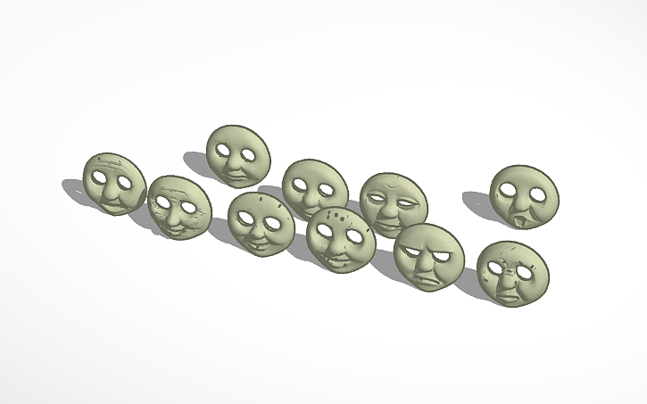 3D design Copy of TVS Thomas faces - Tinkercad