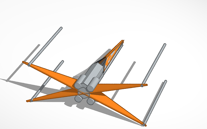 3D design x wing - Tinkercad