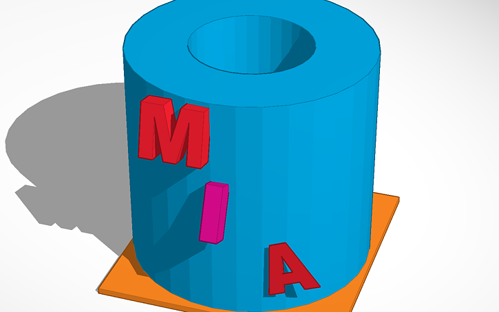 3D design pencil holder | Tinkercad