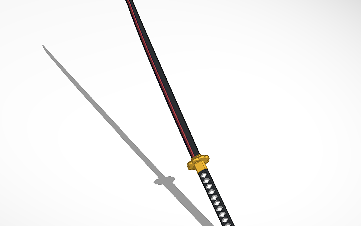 3D design Shusui (1.5) Zoro Katana - Tinkercad