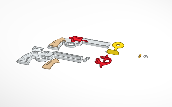3D design Revolver a Elastiques - Tinkercad