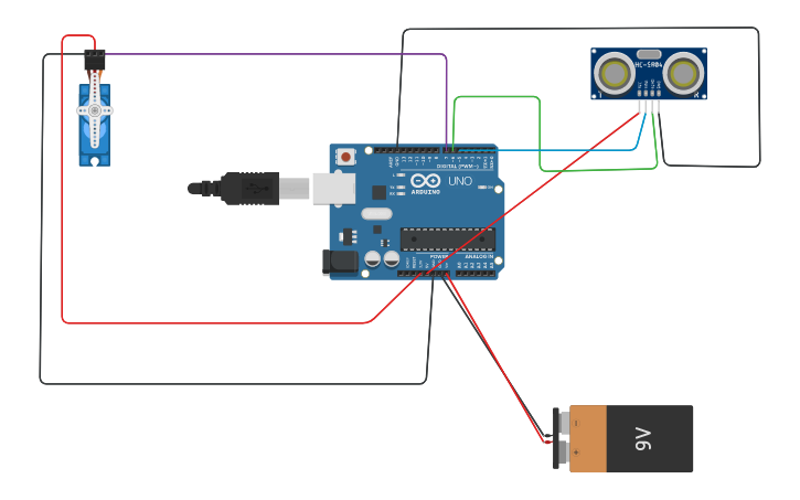 Circuit design Copy of servomotor sg90 - Tinkercad