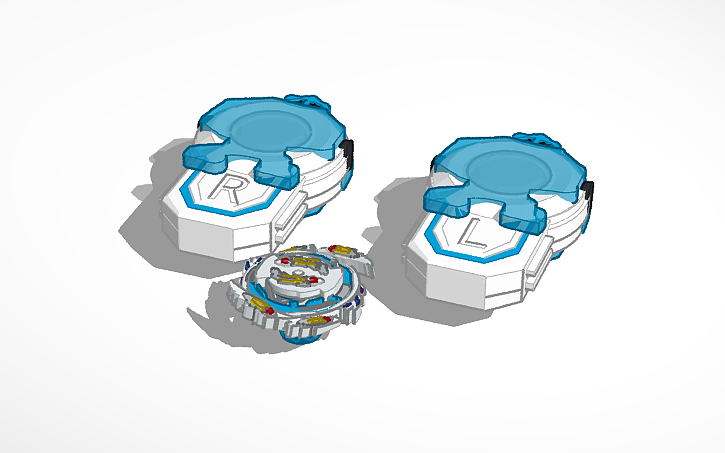 3D design launcher beyblade burst quade drive 4 - Tinkercad
