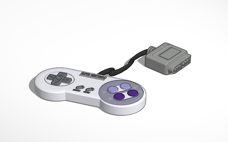 3D design Snes Controller - Tinkercad