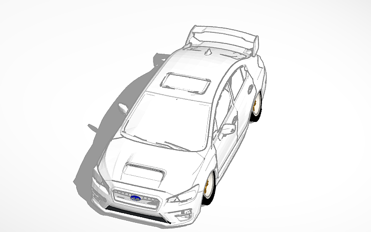 3D design subaru sti - Tinkercad