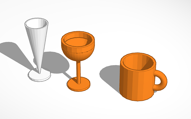 3D design cup - Tinkercad