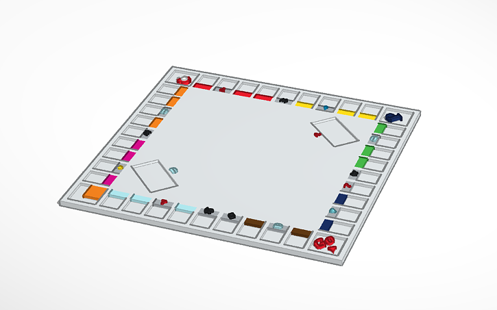 3D design Monopoly - Tinkercad
