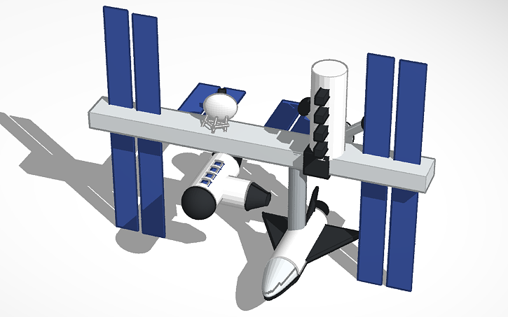 3D design Space Station #1 - Tinkercad