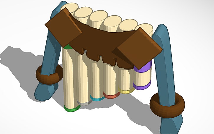 3D design Spirit flute - Tinkercad