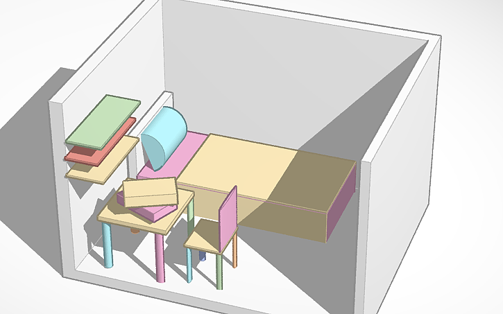 3D design Aesthetic Room - Tinkercad