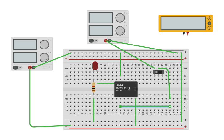 Circuit Design Operating Led With Relay Spdt Tinkercad
