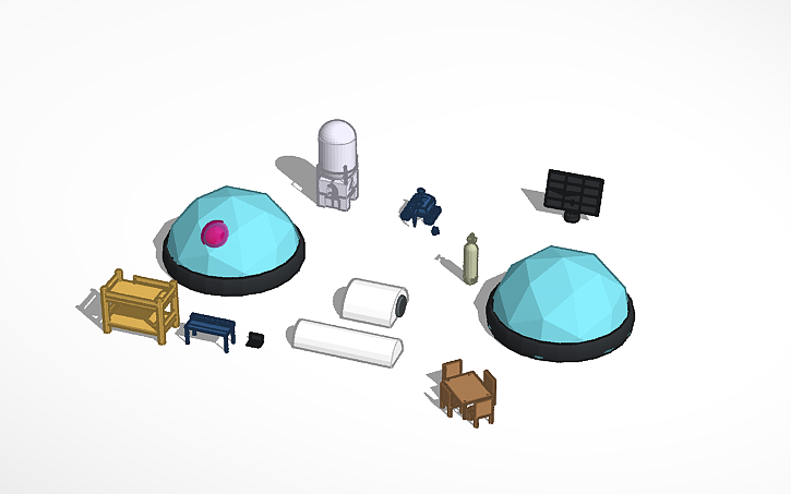 3D design Lunar Base | Tinkercad