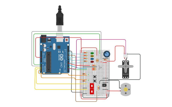 Circuit design Proyecto Arduino | Tinkercad