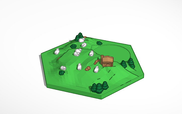 3D design wool - Tinkercad