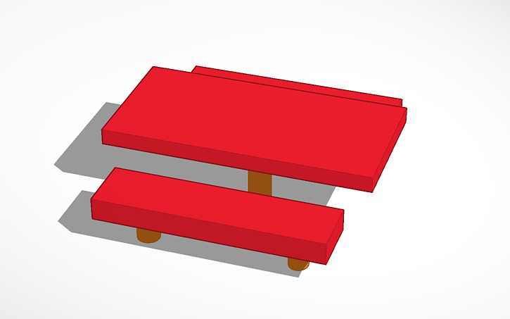 3d Design Picnic Table Tinkercad