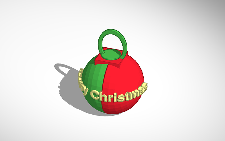 3D design Christmas Ornament - Tinkercad